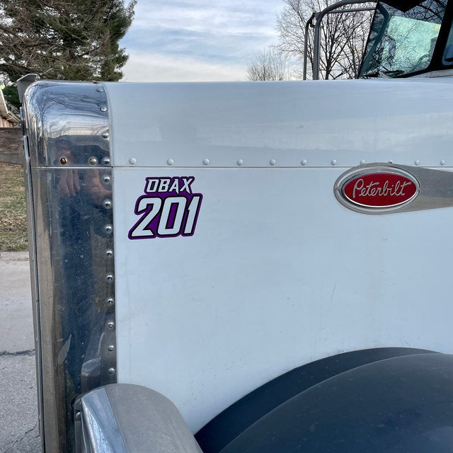 [Do It Your Way] Personal Custom Race Number Plate Stickers Name Decal ...