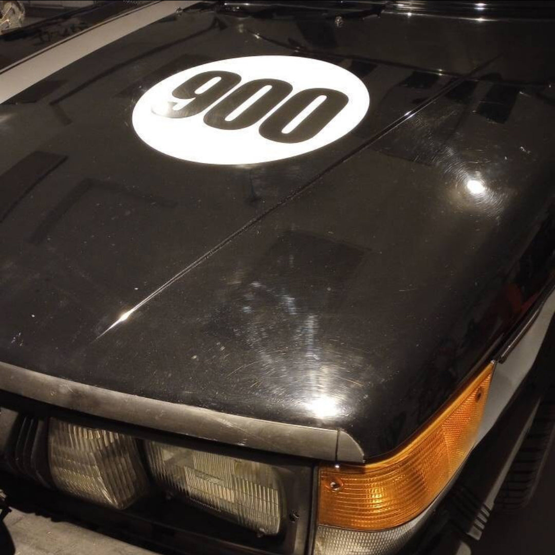 CUSTOM AUTOCROSS RACING NUMBERS STICKER VINYL DECAL 2 PIECES CIRCLE BL ...