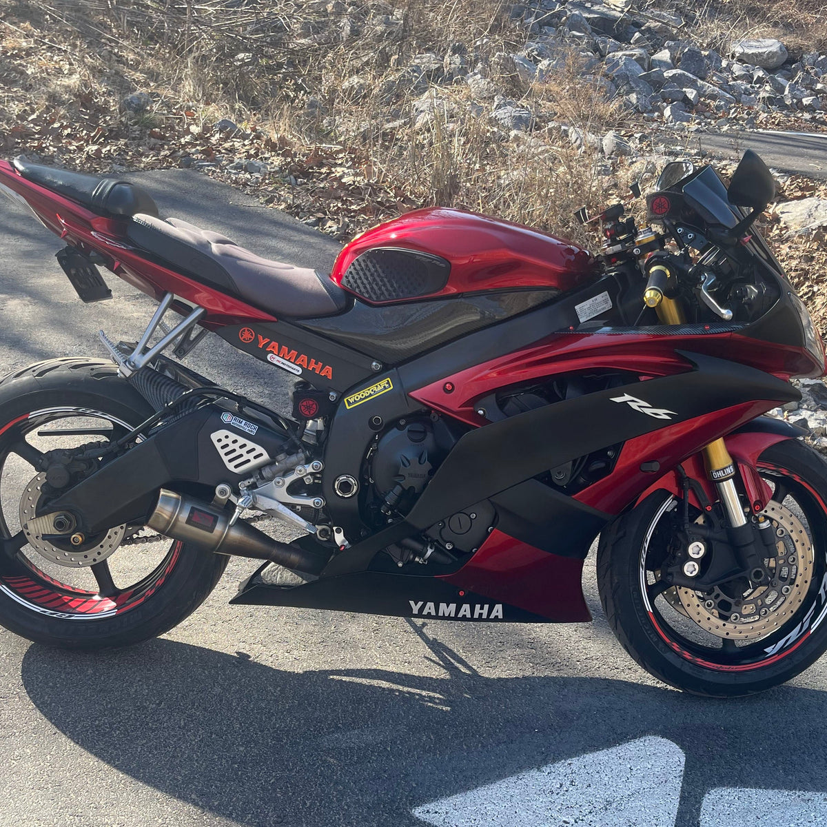 For Yamaha YZF R6 Logo MOTO 17 inch Rim Wheel Stickers GP02 Stripes Re ...