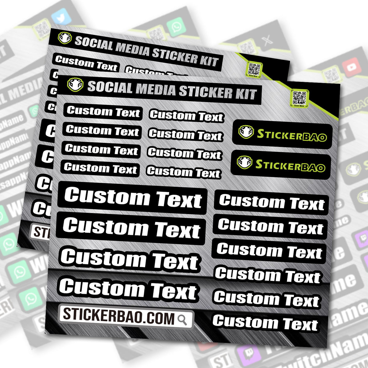 Custom Name Sticker | StickerBao Wheel Sticker Store