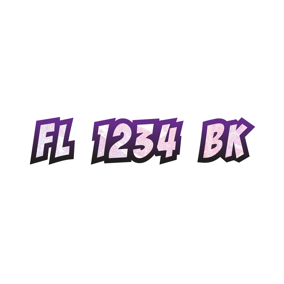 Custom Boat Registration Numbers Stickers Letter Decal 2pcs - Texture ...