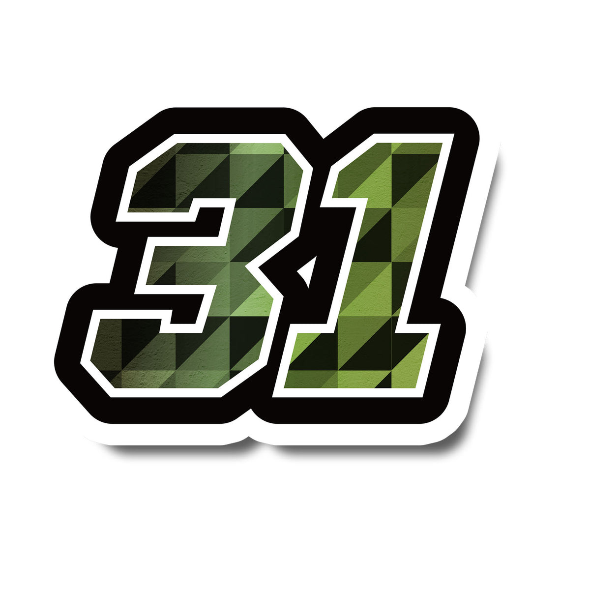 StickerBao Vinyl Racing Numbers Stickers Rally Car Number Magnet T08 ...