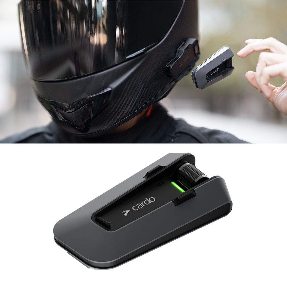 Cardo Packtalk Edge Motorcycle Bluetooth Communication System Headset ...