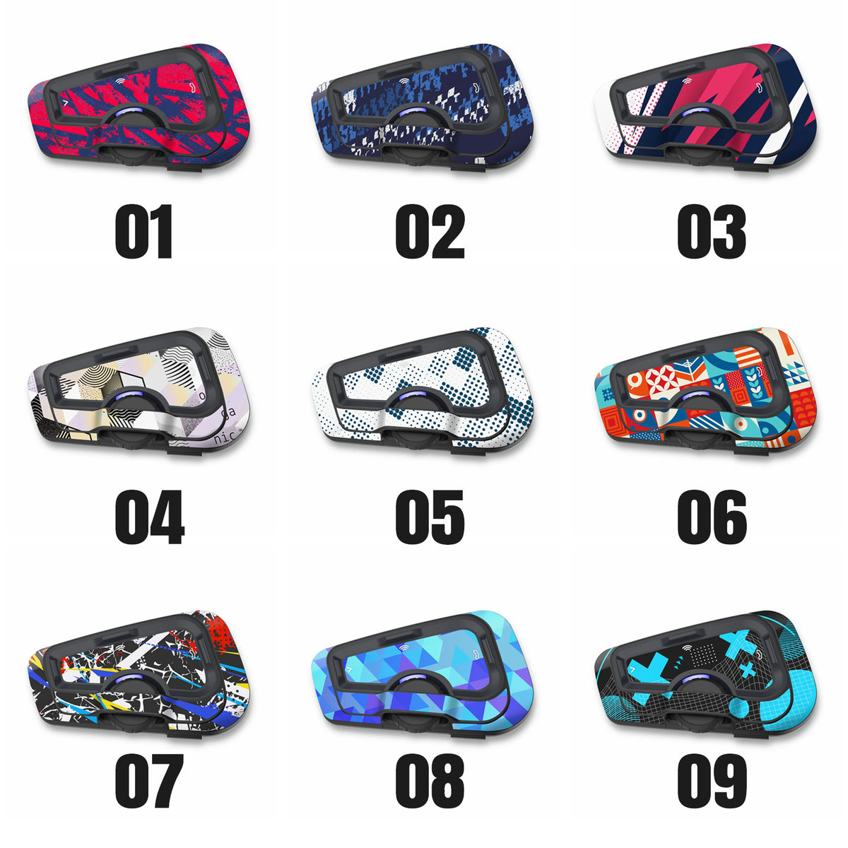 For Cardo Freecom 4X 2X Protection Skin Stickers StickerBao FCX01-09 ...