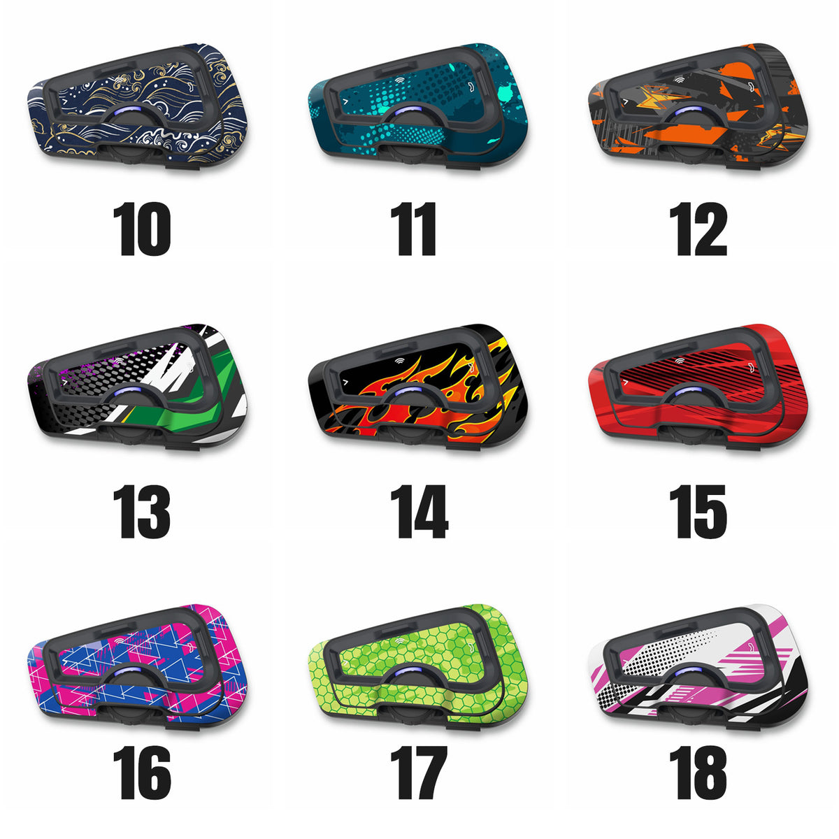 For Cardo Freecom 4X 2X Protection Skin Stickers StickerBao FCX10-18 ...