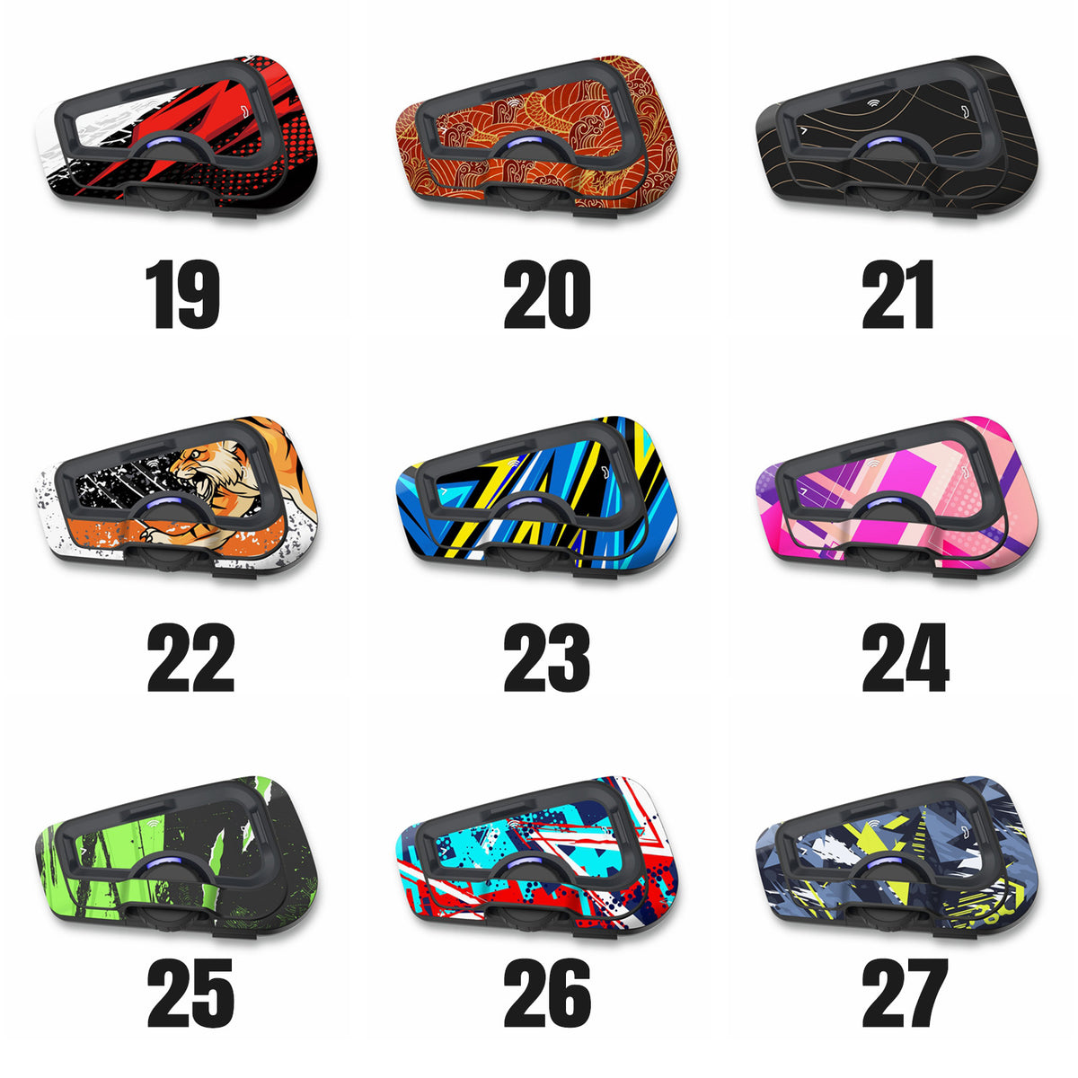 For Cardo Freecom 4X 2X Protection Skin Stickers StickerBao FCX19-27 ...