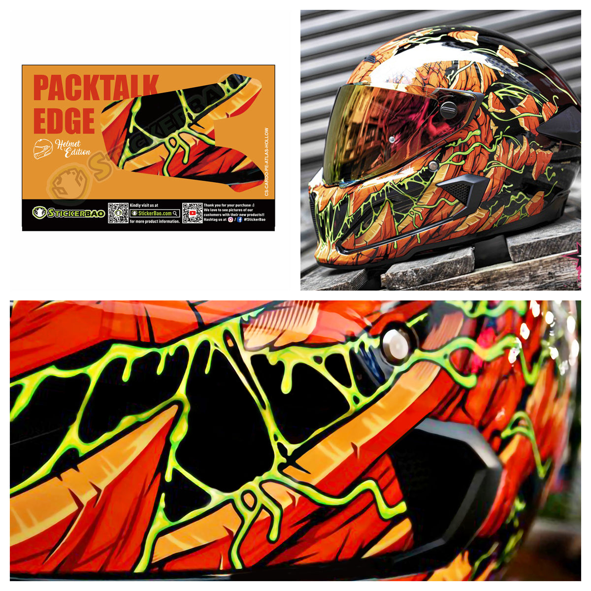 Para el sistema de comunicación Cardo Packtalk Edge Neo, utilice calco ...