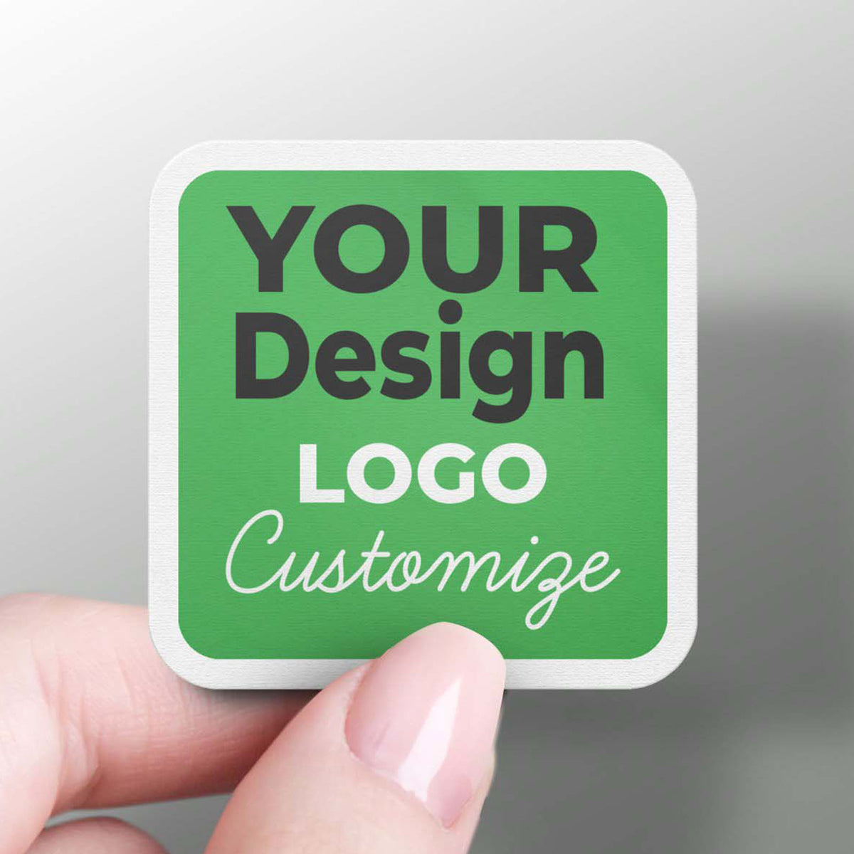 StickerBao | Square Custom Die Cut Sticker labels Logo | Make Your Own ...