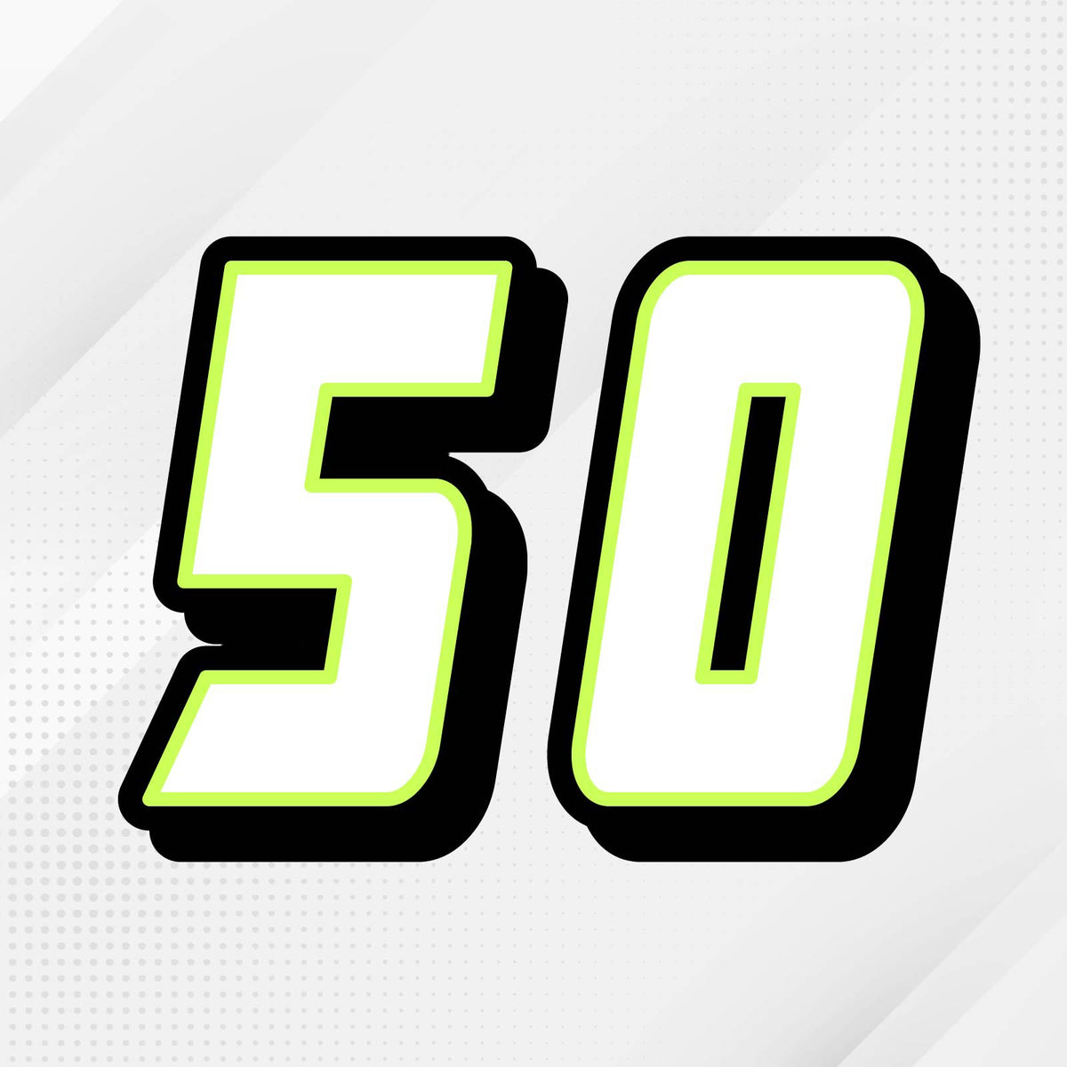 STICKERBAO - Custom Racing Number Stickers - Robust Waterproof Motocro ...