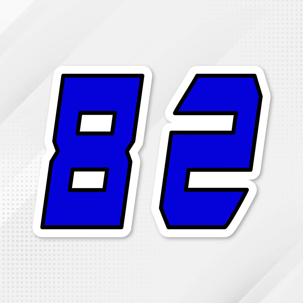 STICKERBAO - Custom Racing Number Stickers - Waterproof Armor for Track ...