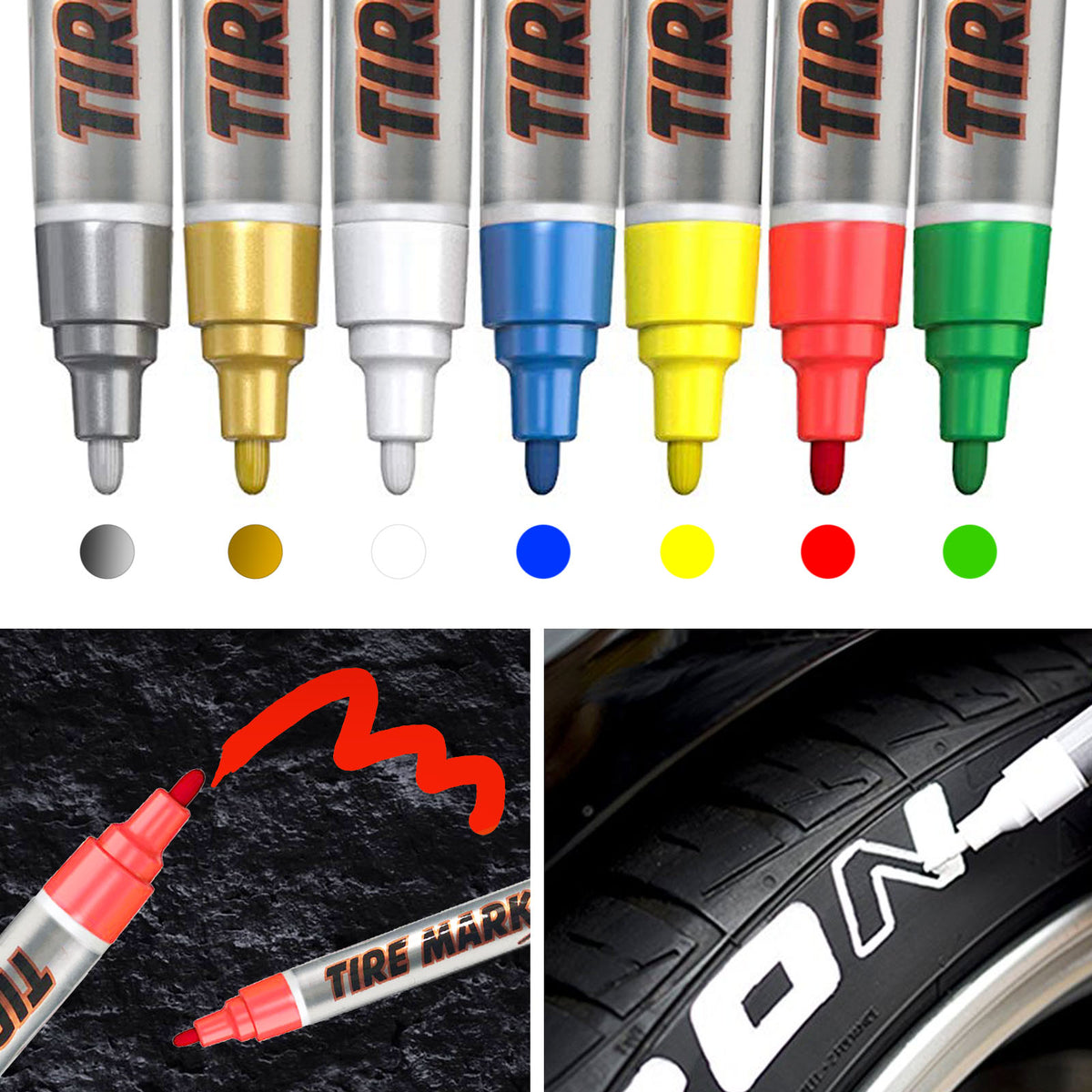 Tire Pens Paint Marker Car Motorcycle Tread Waterproof | StickerBao ...