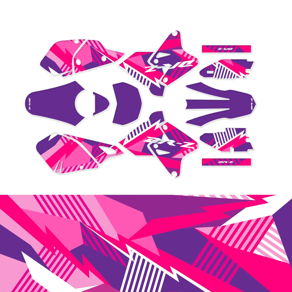 For Suzuki DRZ400 / SM 2000-2019 Fairing Wrap Sticker Graphic Vinyl ...