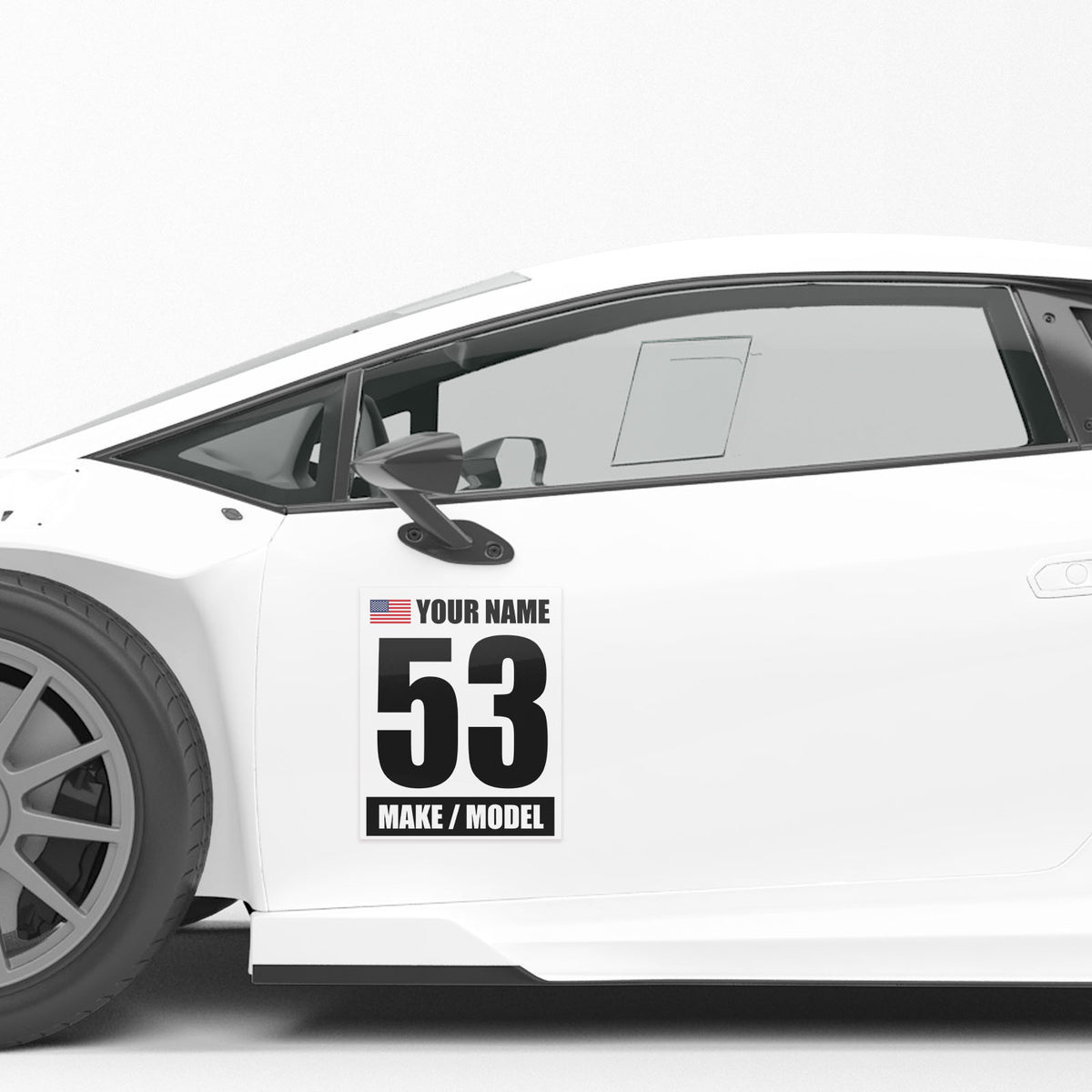 STICKERBAO - Custom Racing Name & Model & Flag & Number Stickers - Eng ...