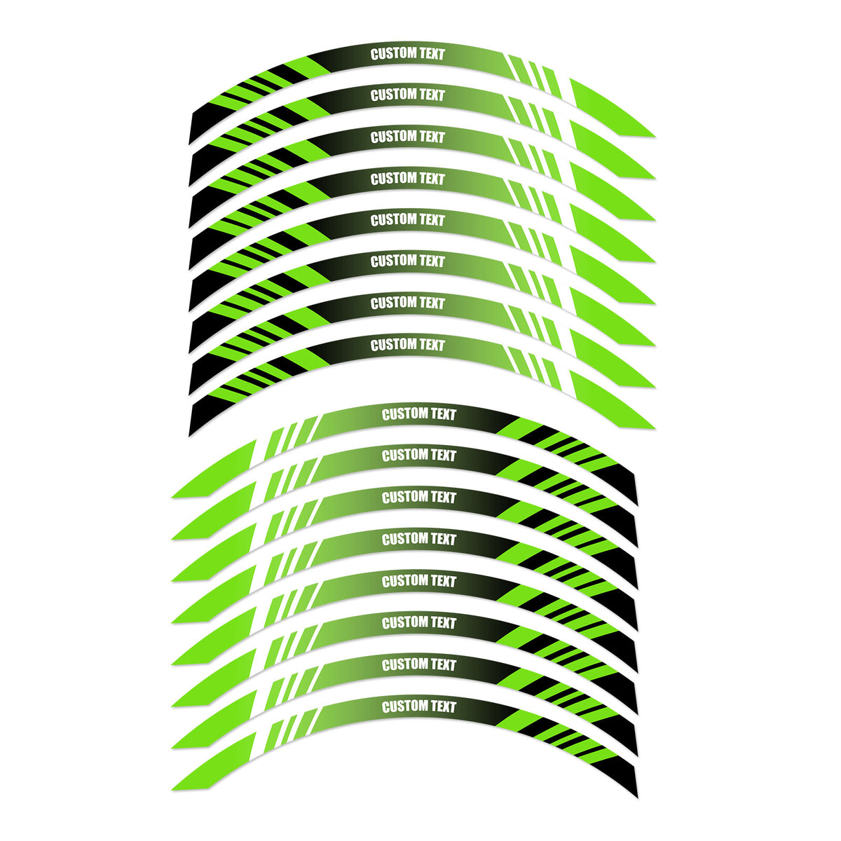 For Razor RSF650 SX500 14 inch Custom Rim Wheel Stickers SS07B Stripe ...