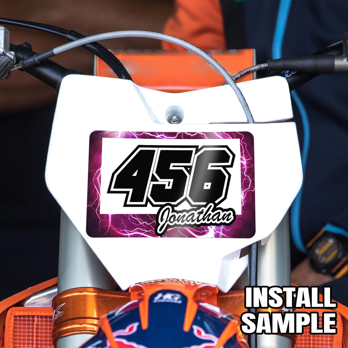 [Do It Your Way] Personal Custom Dirt Bike Race Number Plate Stickers ...
