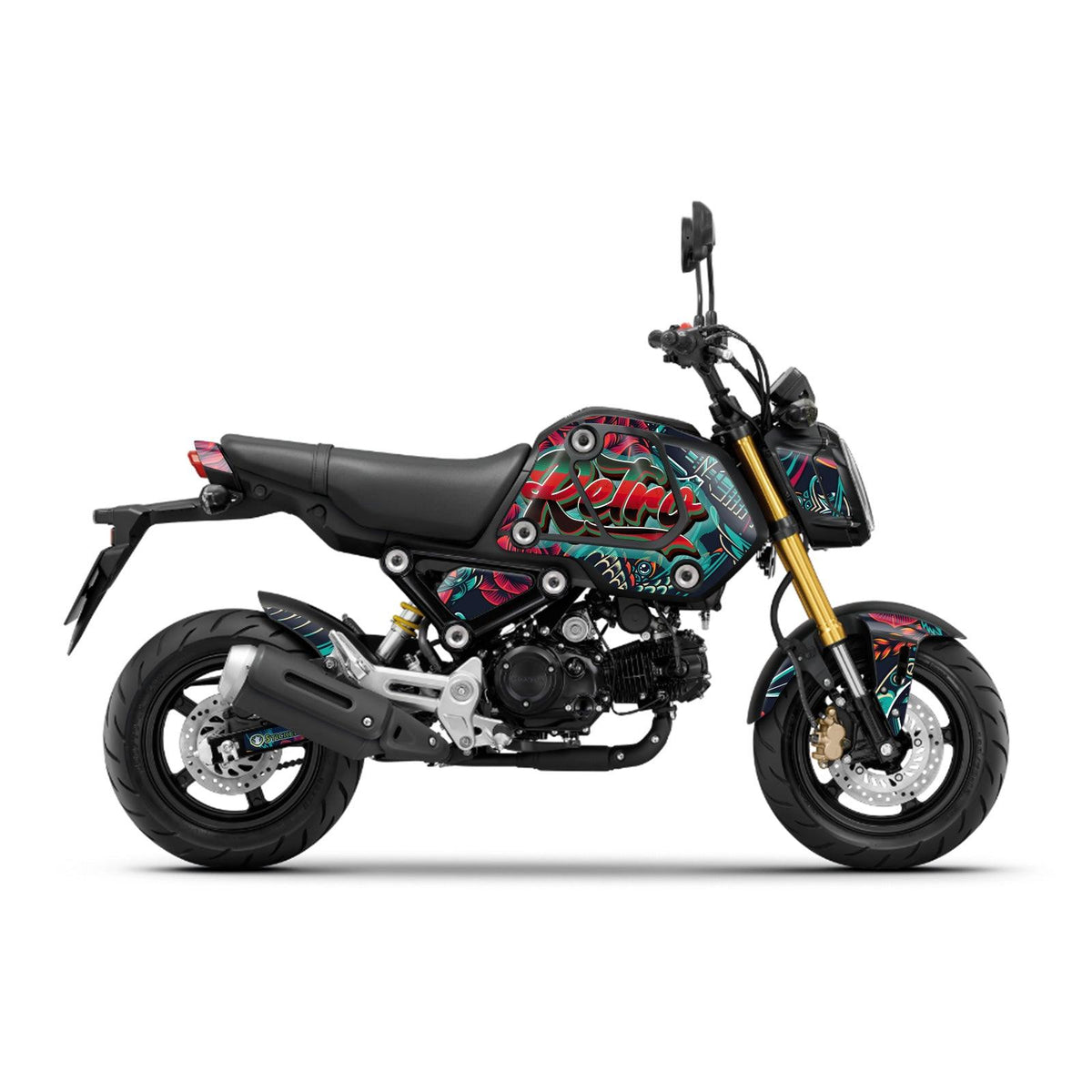 Honda GROM Fairing Wrap Graphic Vinyl Decal Sticker 018 | StickerBao ...