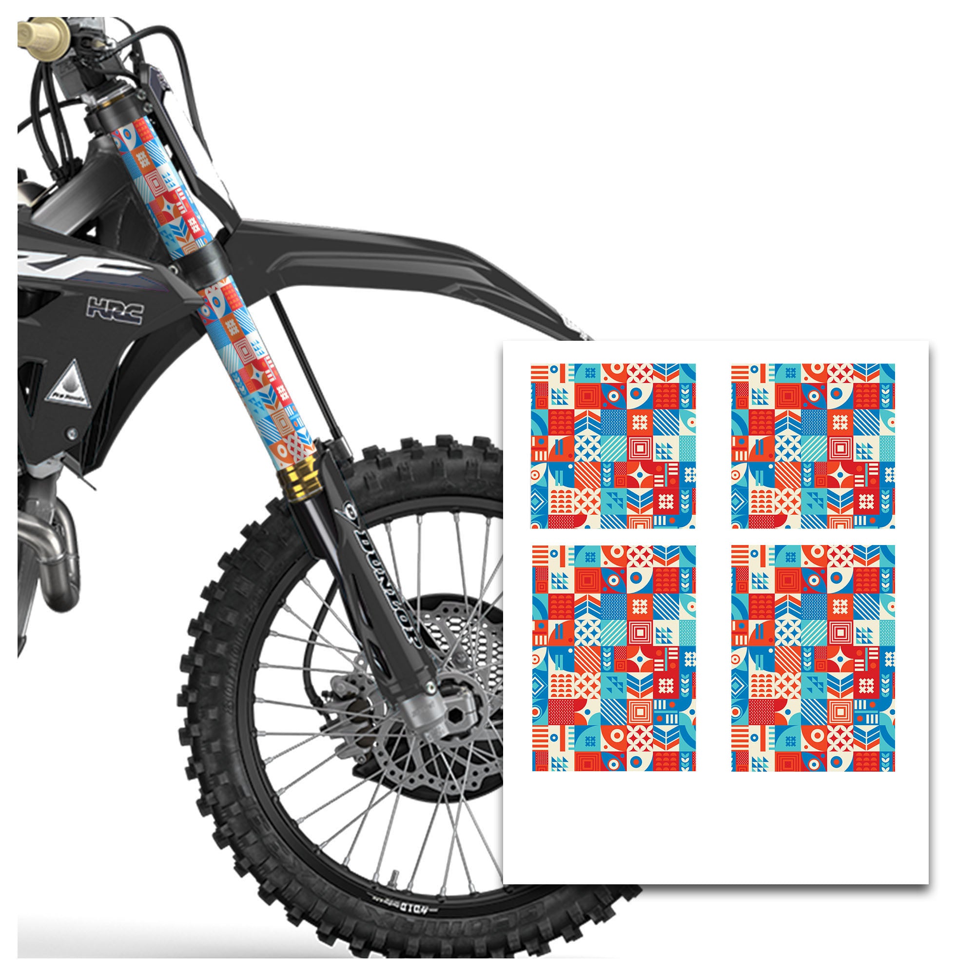 MX Drit Bike Front Fork Wrap Sticker Protection For Honda Yamaha ...