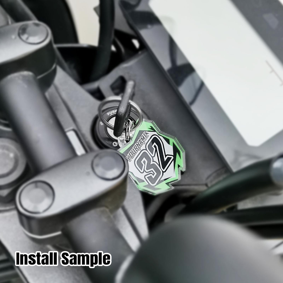 Personalized Acrylic Polygon shaped Keychain MX02| StickerBao ...