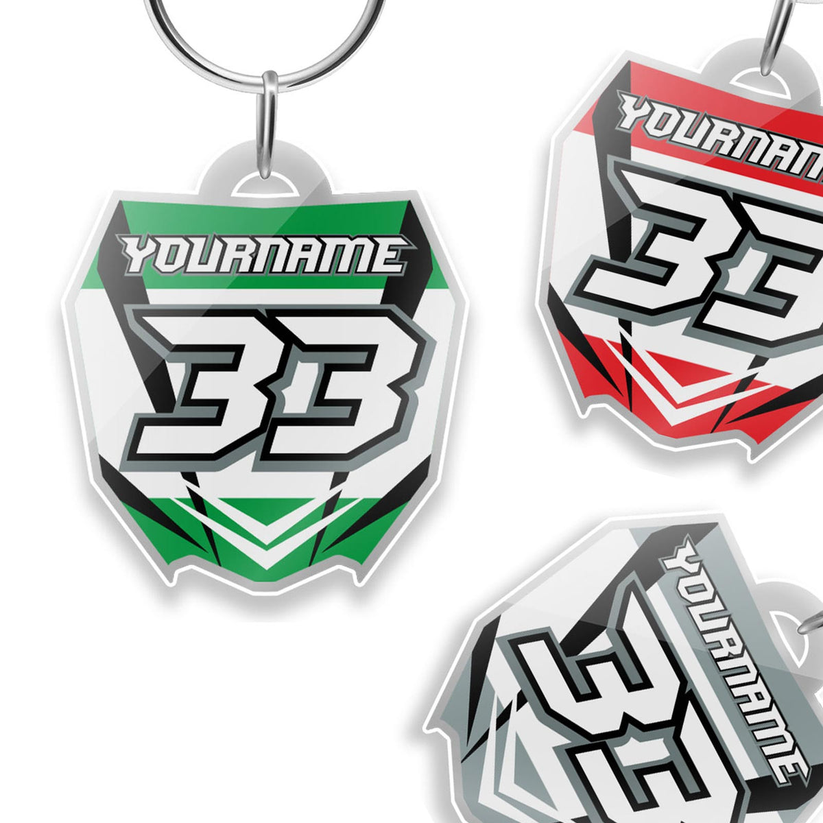 Personalized Acrylic Polygon shaped Keychain MX03 | StickerBao ...