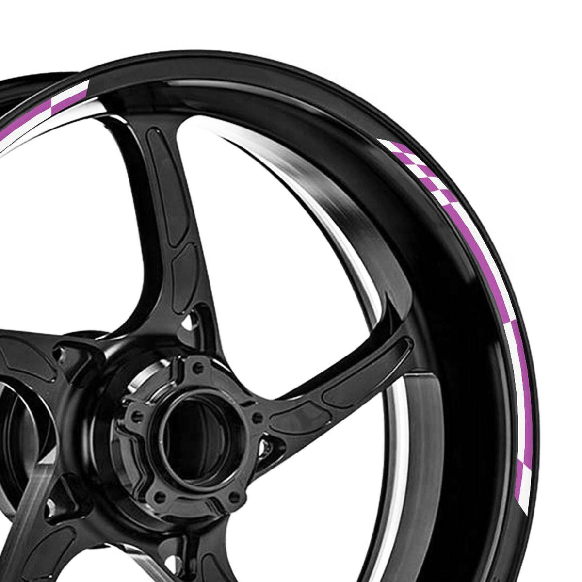 StickerBao For Ducati 17 inch Check01 White Standard Edge Rim Sticker ...