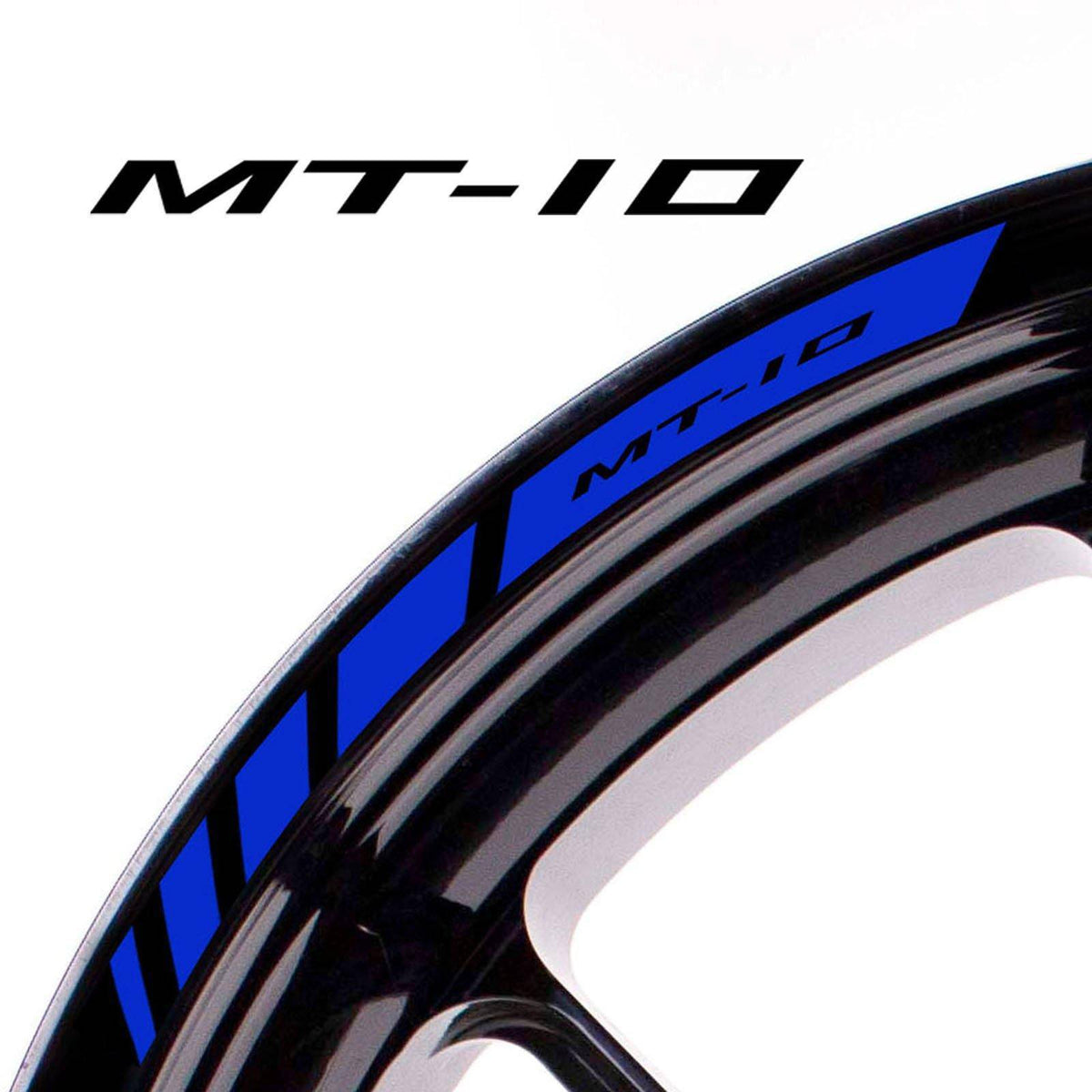 For Yamaha MT-10 Logo 17 inch Rim Wheel Stickers MM01B Rim Edge Tapes ...