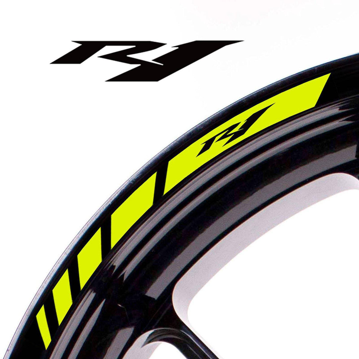 For Yamaha YZF R1 Logo 17 inch Rim Wheel Stickers MM01B Rim Edge Tapes ...