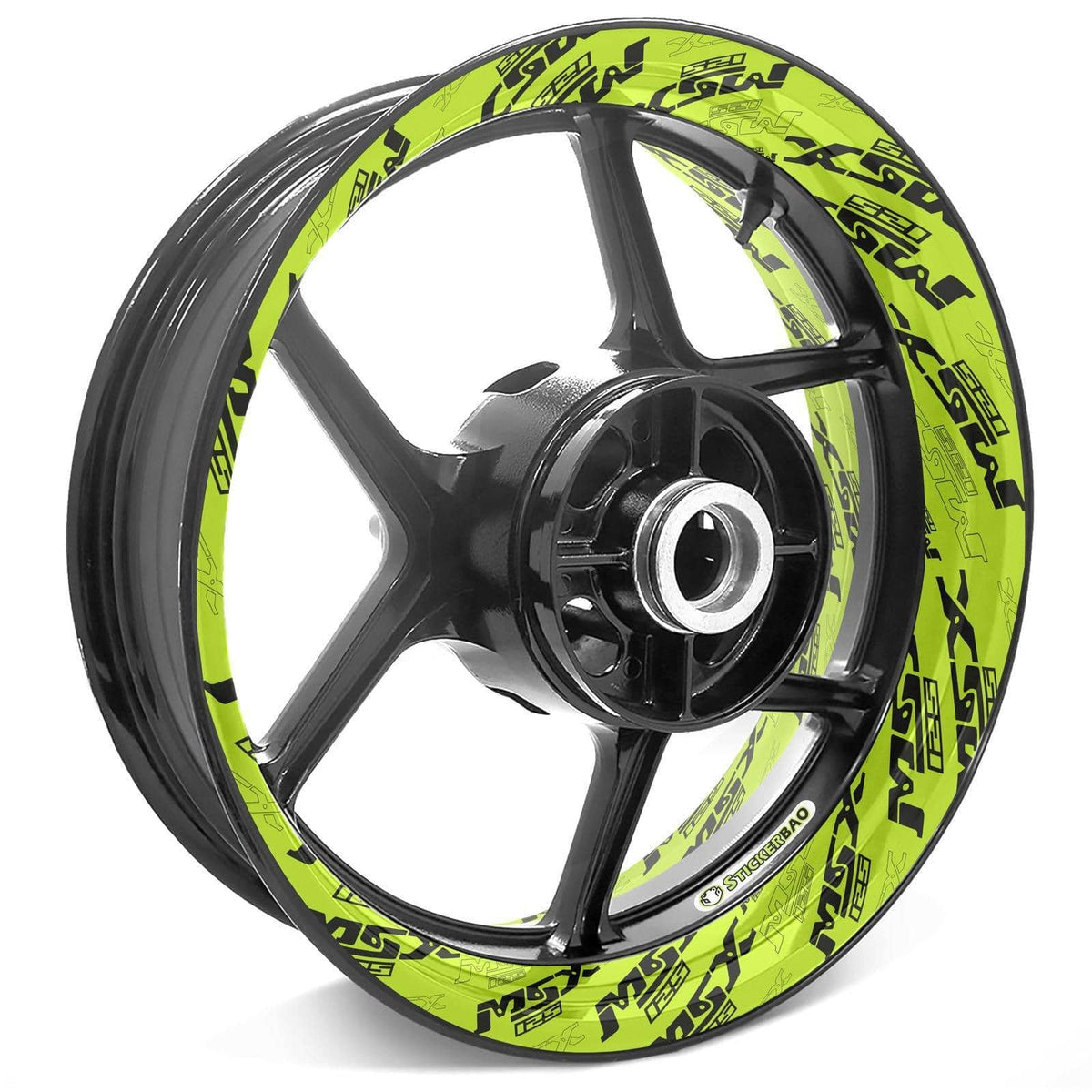 For Honda MSX125 Logo Grom 12 inch Rim Wheel Stickers TA001 Whole Rim ...